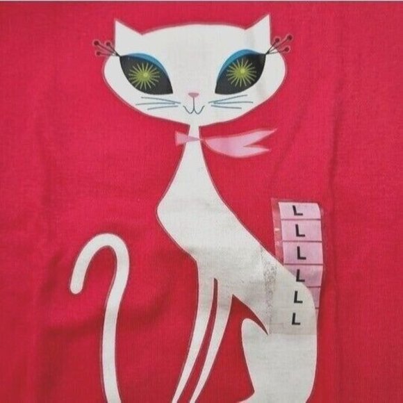 Mighty Fine | Tops | Vintage French Kitty By Mighty Fine Womens Top Hot ...